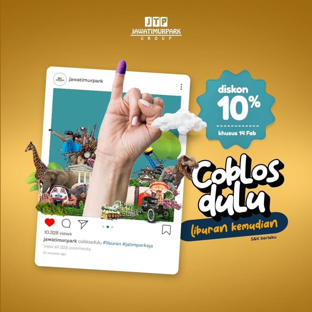 Program Campaign Pemilu “Coblos Dulu, Liburan Kemudian” Jawa Timur Park ...