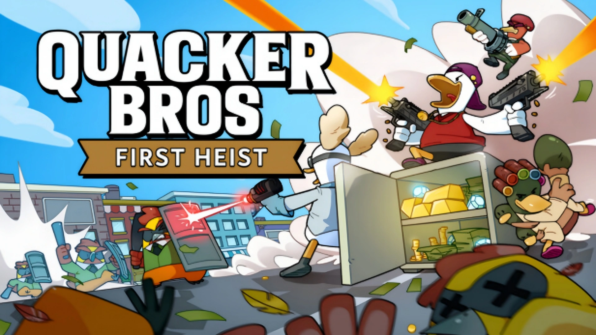 Quacker Bros First Heist: Ducky Roguelike Tower Defense — Tombol Start ...