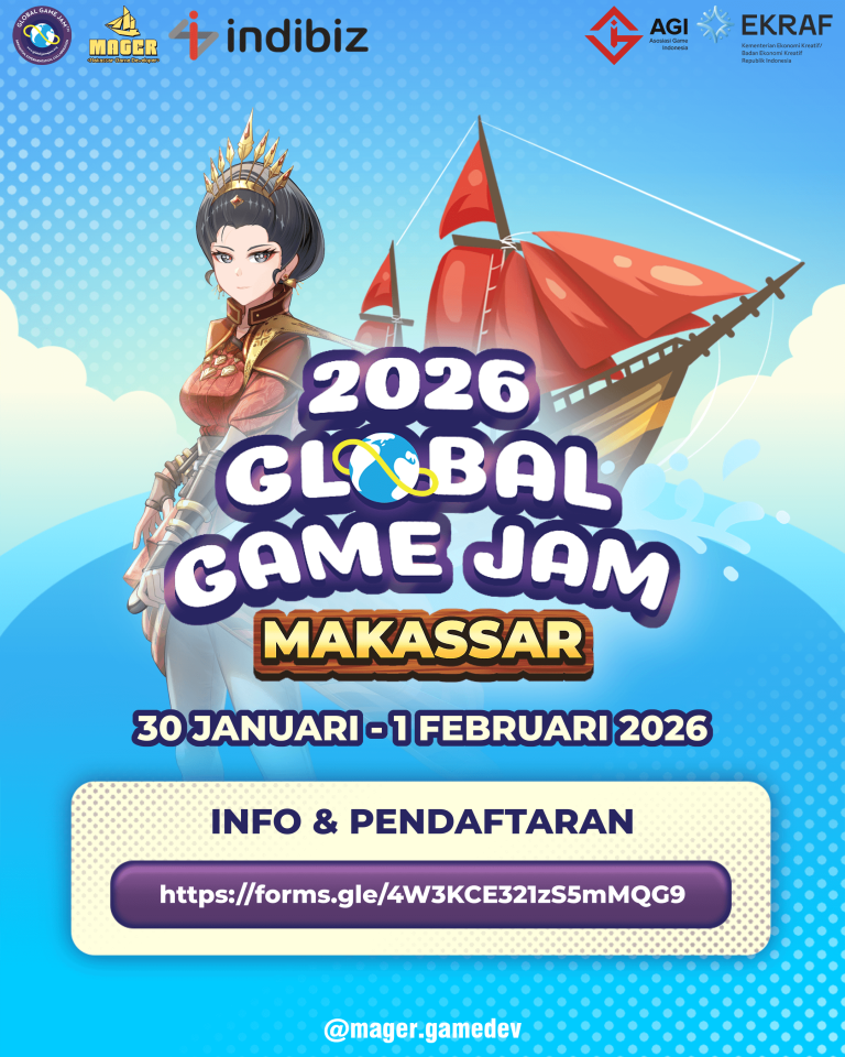 Yuk, Join! Global Game Jam Makassar 2026 — Tombol Start Media