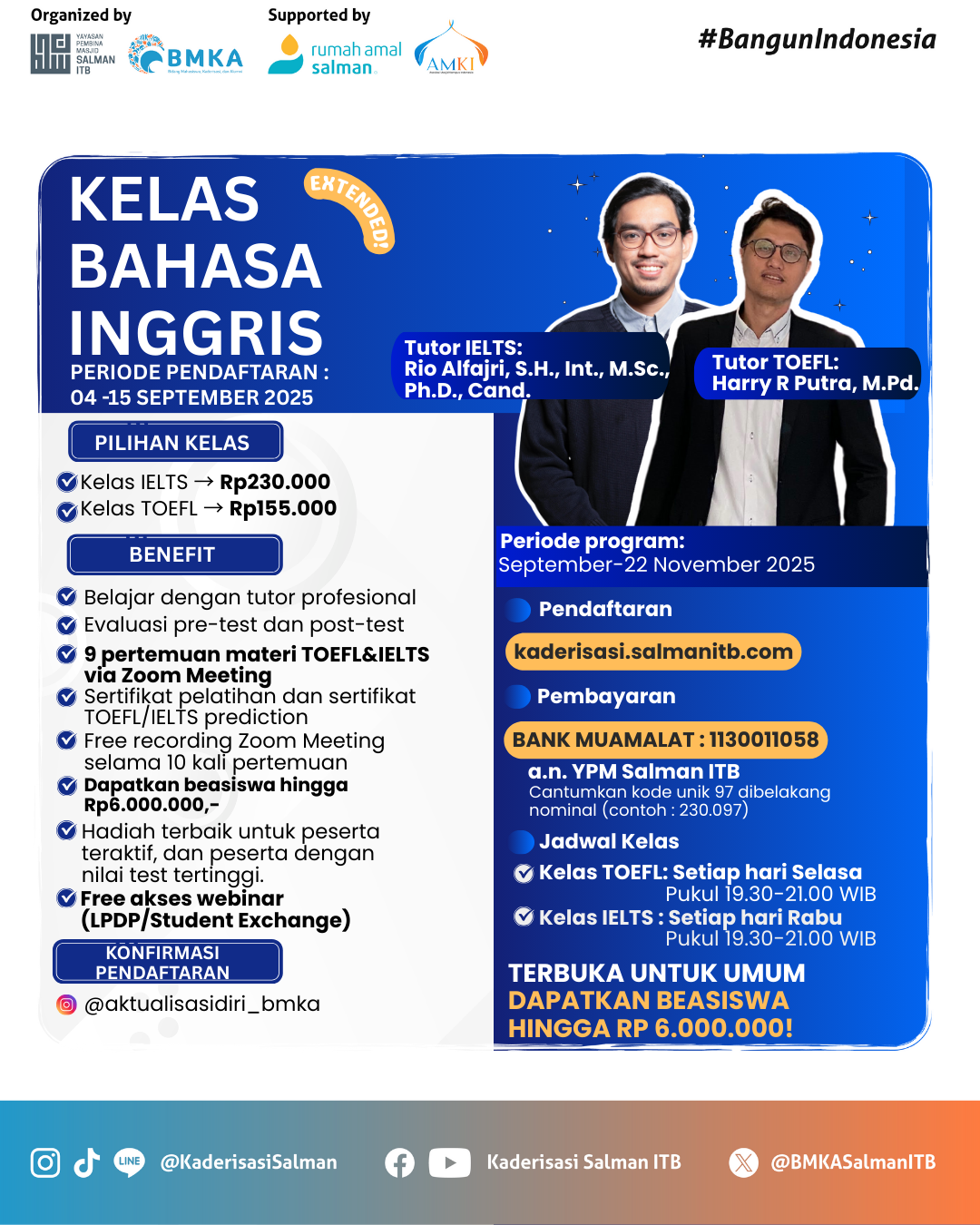 Open Registration: Kelas Bahasa Inggris Batch 10 | Kaderisasi Salman
