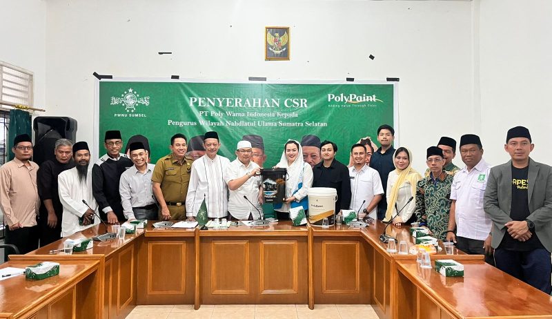 PT Poly Warna Indonesia Serahkan CSR Cat ke PWNU Sumsel, Dukung ...