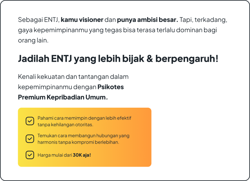 Tes Online 16 Kepribadian (MBTI) Bahasa Indonesia